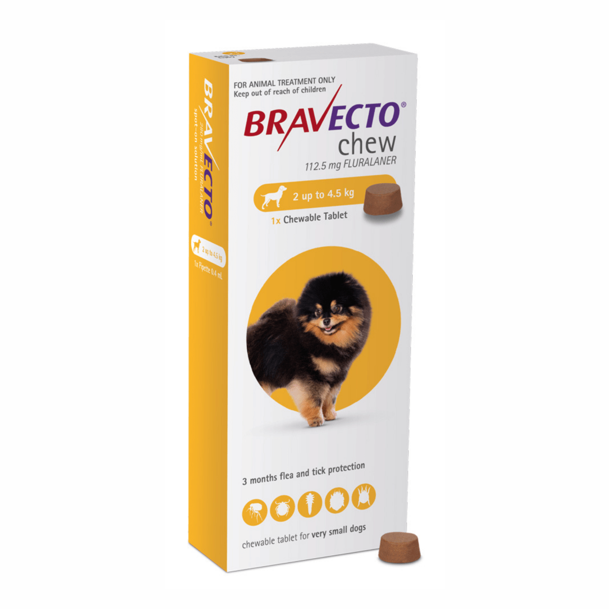 Bravecto Chewable for Dogs - 3 Months of Flea Protection