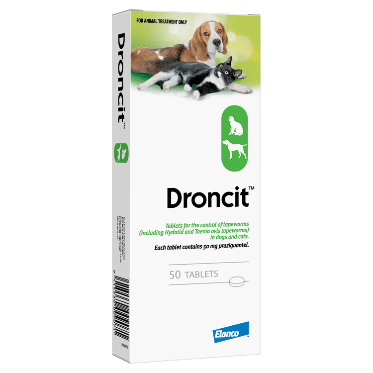 Droncit Tapeworm Treatment for Dogs | Pet Supply