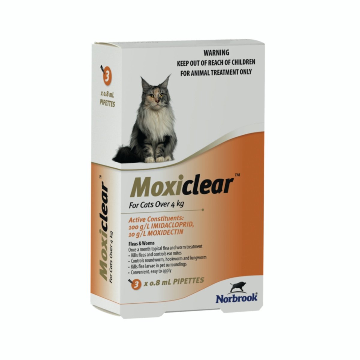 Moxiclear Flea Treatment for Cats (3 pack) | Pet Supply