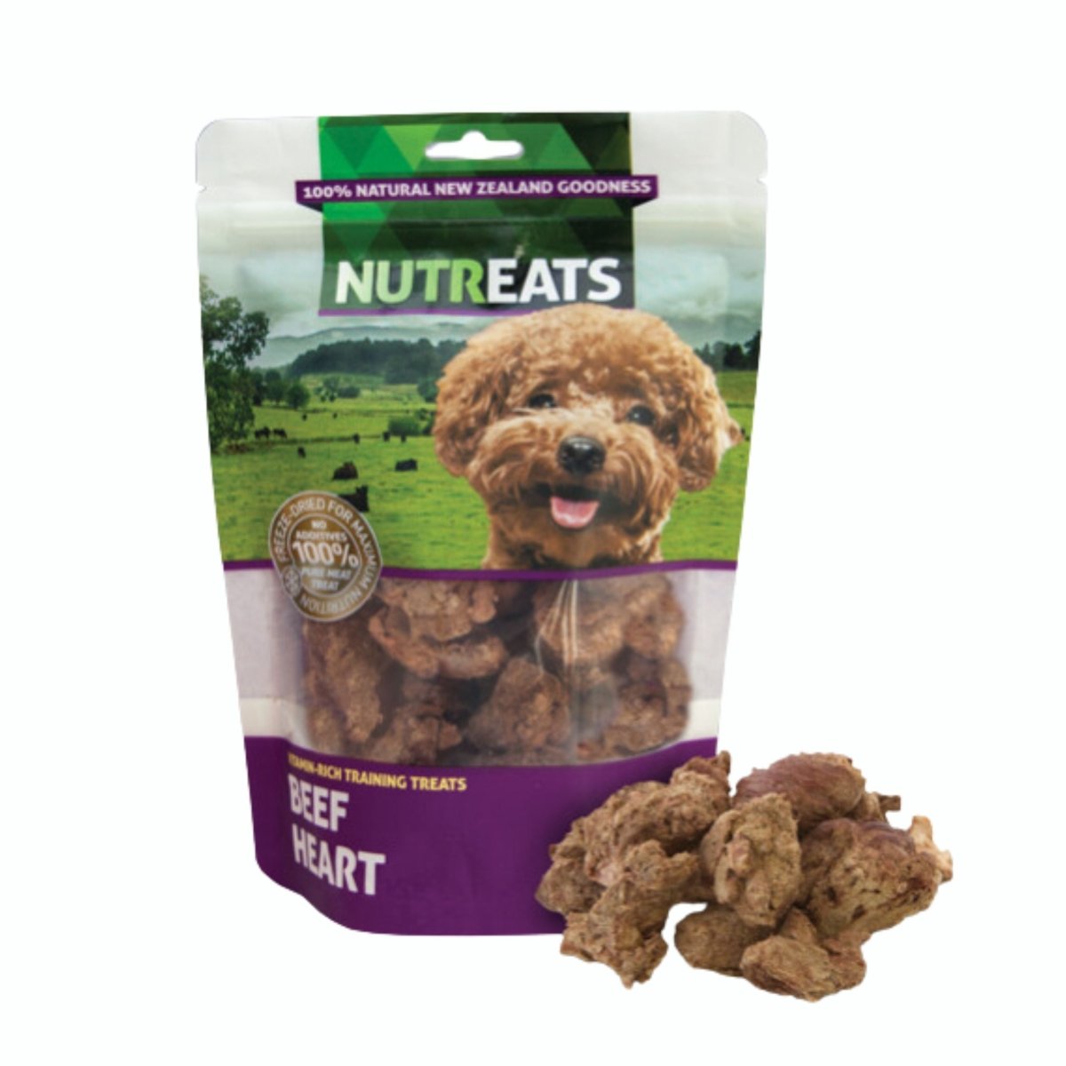 Nutreats Dog Beef Heart 50g - Dog Treats NZ | Pet Supply