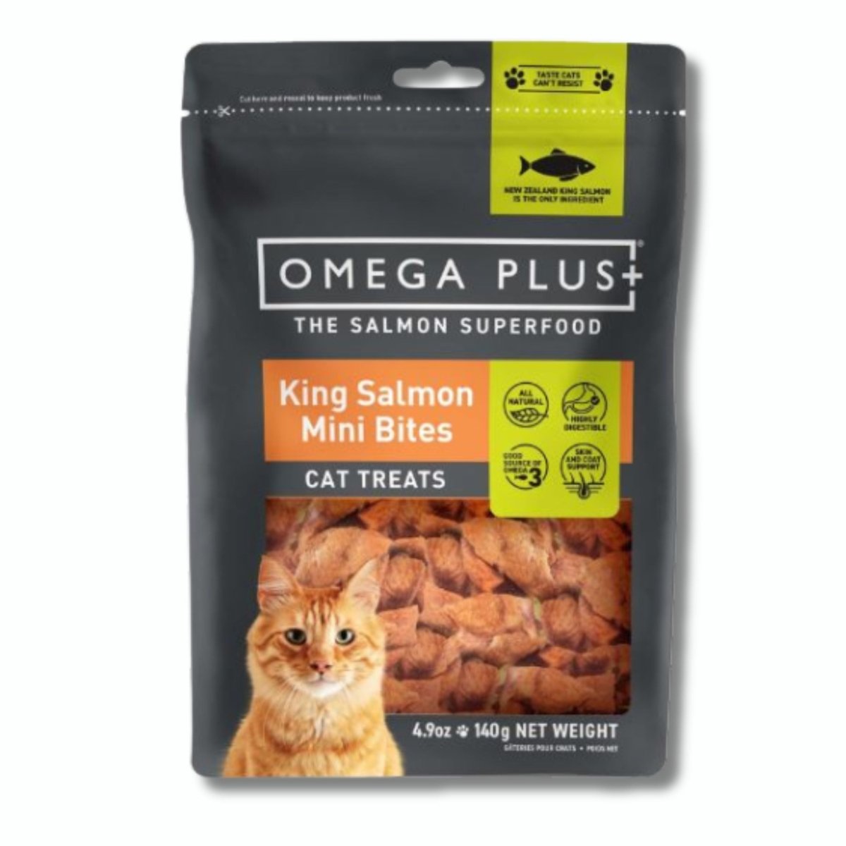 Omega Plus King Salmon Mini Cat Bites | Cat Treats NZ