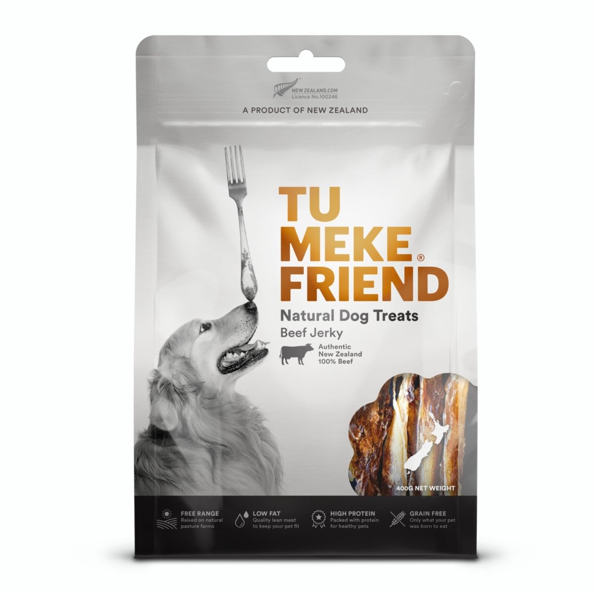 Tu Meke Beef Jerky Dog Treat | Pet Supply NZ